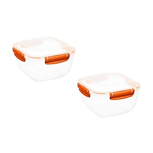 Superio Food Storage Container, 80 oz, Orange