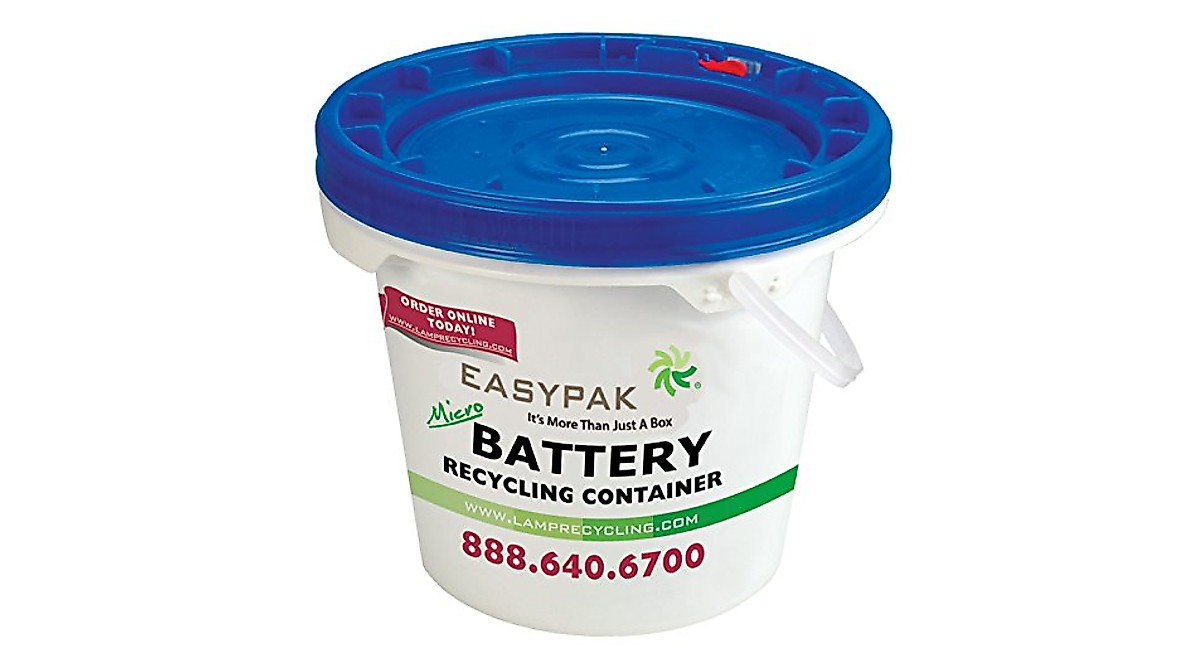 EasyPak™ Micro Battery Recycling Container - Eco-Friendly Disposal