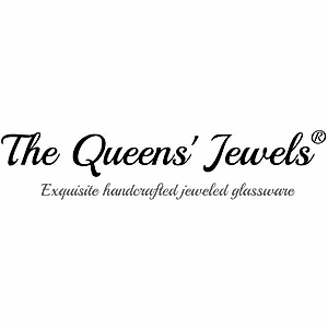 THE QUEENS' JEWELS Cardinal Jeweled Stemless Wine Glass, 21 oz. - Unique Gift for Women, Birthday, Cute, Fun, Not Painted, Decorated, Bling, Bedazzled, Rhinestone