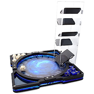 C4Labs 10″ x 10″ Party Dice Tray – Printed Enchanted Well (Rolling Surface - Vegan Leather)