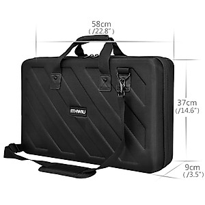 ITHWIU Lightweight Molded EVA Storage Case, Fits Pioneer DDJ SR SR2 RR Denon MC4000 Numark NVII Mixtrack Pro 3 NV Platinum