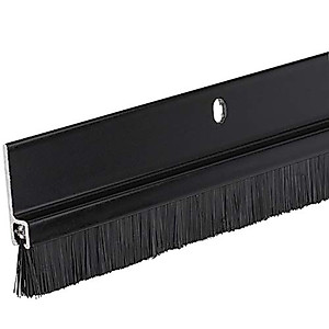 Randall Manufacturing Co., Inc 48In Black Door Sweep with Brush for gaps up to 1In Made in USA