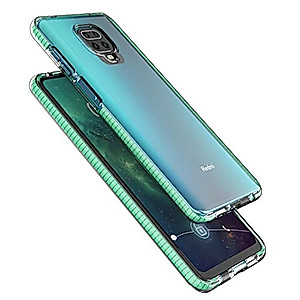 WenTian Xiaomi Redmi Note 9S / Note 9 Pro Case, CaseExpert Ultra-Slim Soft Transparent Clear Case with Color Bumper Gel Silicone TPU Back Cover for Xiaomi Redmi Note 9S / Note 9 Pro Max