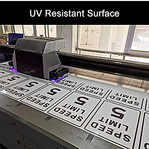 Joffreg Speed Limit 5 MPH Sign,17 x12 Inches,Reflective Aluminum,2 Pack