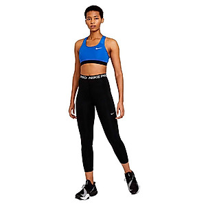 Nike Women's W Np 365 Tight 7/8 Hi Rise, Black/White, M