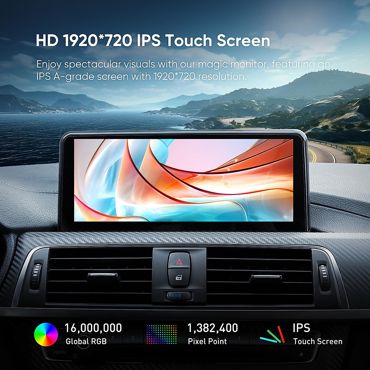 10.25 Qualcomm(4G+64G) 8Core 5G WiFi 1920 * 720 Android10 Car Stereo Radio for BMW 3 4 Series F30 F31 F34 F35 F32 F33 NBT System Support Carplay Android Auto 4G Bluetooth Navigation Multimedia Player