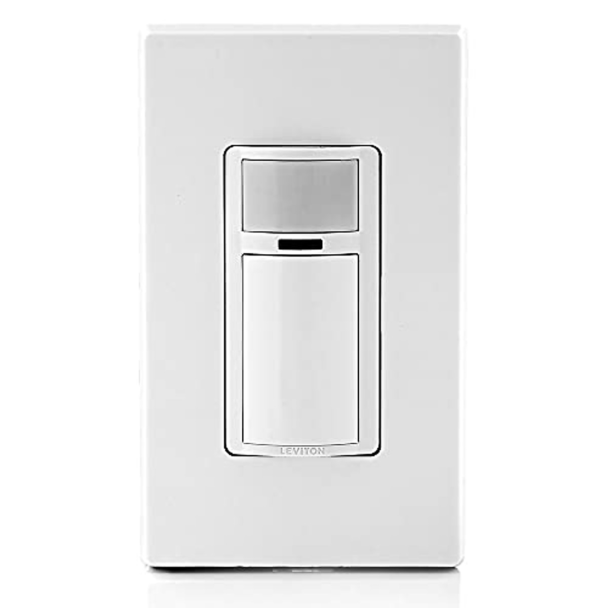 Leviton DOS02-LW Decora Motion Sensor In-Wall Switch, Auto-On, 2A, Single Pole, White