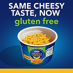 Kraft Gluten Free Original Mac & Cheese Macaroni and Cheese Dinner, 1.9 oz Cups (Pack of 4)