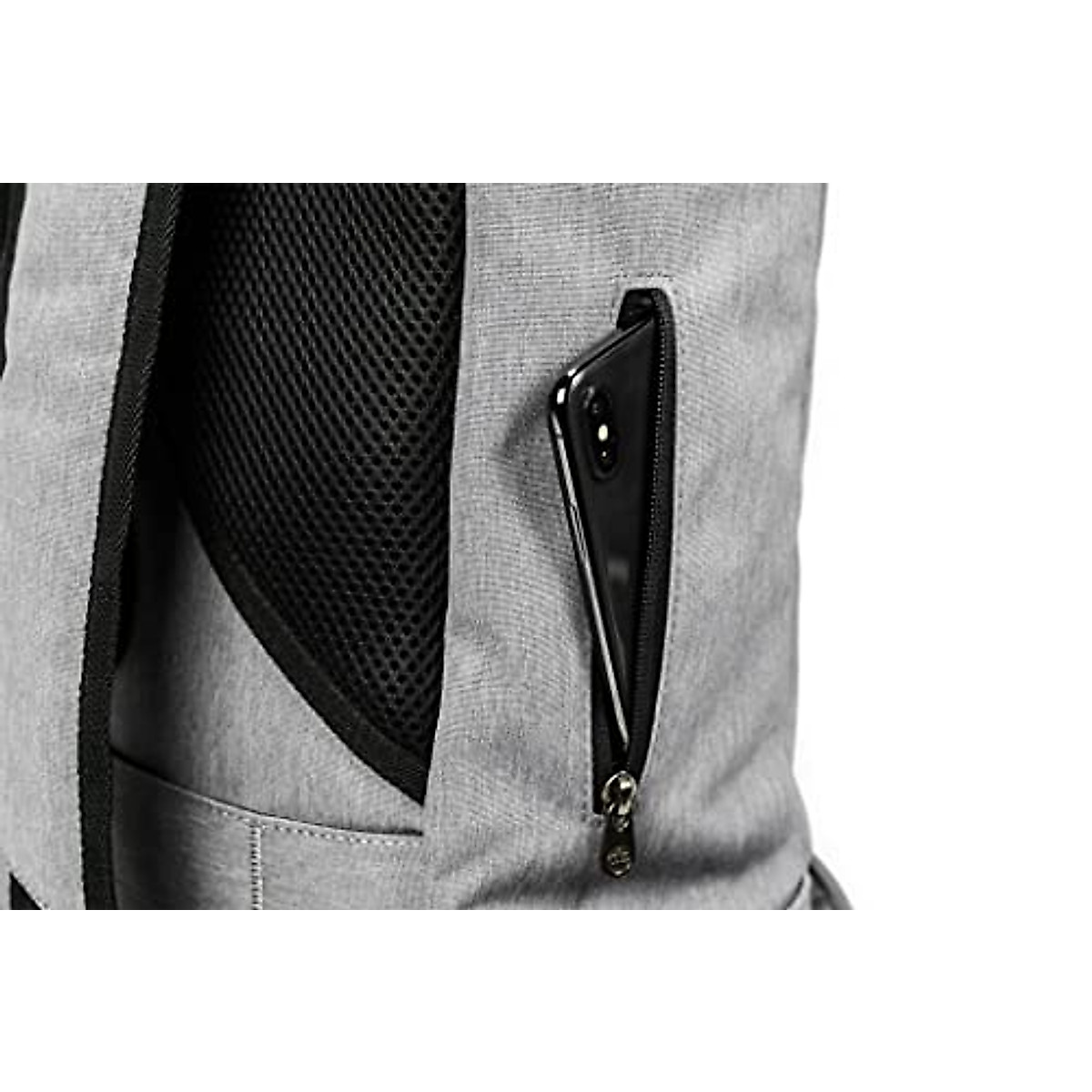 PKG Cambridge (31L) Backpack. 600D Water Resistant Double Layer Construction. 16" Laptop (Light Grey/Tan)