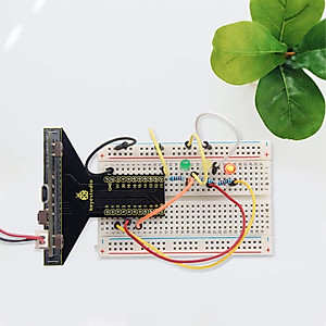 KEYESTUDIO Basic Starter Kit for Microbit V2.2 V1.5 (Not Included), with 35 Projects Tutorial, i2c LCD, 5V Relay, LED Matrix, Breadboard Components Great for STEM Programming Education