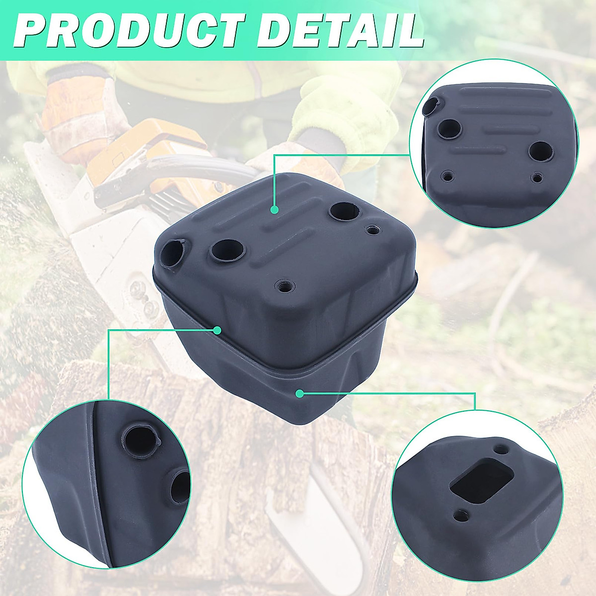 Adefol Chainsaw Muffler Kit for Husqvarna 357 & 359
