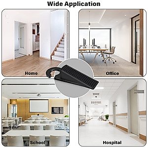 Vncczi Door Stoppers, 2 Pack Premium Rubber Door Stoppers Wedge, Door Stops for Carpet Heavy Duty Door, Door Stoppers for Bottom of Door on Tile, Concrete, Carpet, Wooden Floor (Pink)