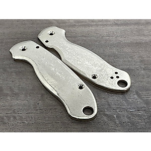 Stone washed BRASS Scales for Spyderco Para 3