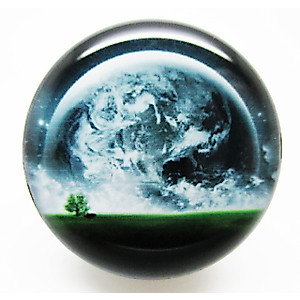 Pierced Republic Earth Horizon Ear Plugs - Acrylic Screw-On - New - 10 Sizes - New *Pair* (00 Gauge (10mm))