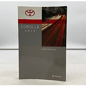 2015 Toyota Corolla Owners Manual Handbook OEM N01B17010