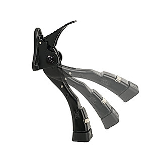 HOME&I Easy Pedal Kick Down Door Stop Stopper Easy Step Door Kick Doorstop,Premium Quality,Height-Adjustable Rubber Foot,4 Inch (4 inch-Black)