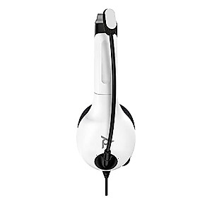 PDP LVL30 Wired Headset with Single-Sided One Ear Headphone for PC, Xbox - Mac, Tablet Compatible - Noise-Cancelling Mic - Lightweight, Cool Comfort, Great for Gaming, School and Remote Work - White