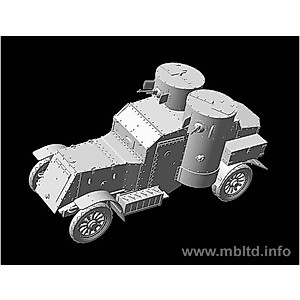 Master Box MB72008 1/72 British Austin Mk.4 Armored Car with Hotchkiss Machine Gun Plastic Model