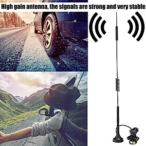 LTE Outdoor Antenna SMA Male 4G/3G 18dBi High Gain Magnetic GSM Outdoor Sucker Antenna 700-2700MHz 36cm High