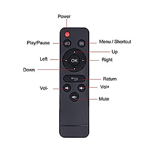 KOSDFOGE Mini Projector 1080P HD Inbuilt Speaker Mini Size Diffuse Reflection Imaging Portable Projector for Game Movie 100‑240V(American Standard)