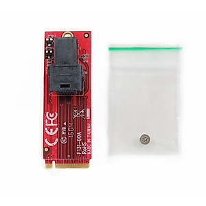 Ableconn M2-U2-131 M.2 Module with SFF-8643 Mini-SAS HD 36Pin Connector for U.2 (SFF-8639) PCIe-NVMe SSD - Support Intel 750 2.5-inch U.2 SFF SSD