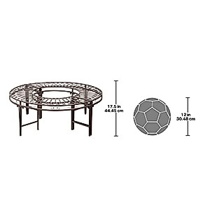 Design Toscano ZJ12063 Roundabout Circular Garden Tree Bench Seat, 47 Inch, Grey