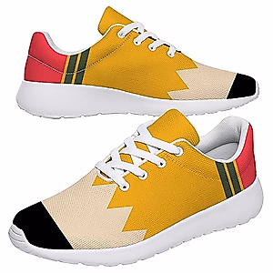 vogiant Pencil Shoes Women Girl Running Walking Tennis Shoes Teacher Pencil Design Sneakers Back to School Gift Idea,Size 8