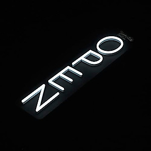 HiNeon Vertical Neon Open Sign, 26inx5in Vertical LED Open Sign for Business, Bar, Shop Windows, Restaurant Storefront, Direct Plugin w/ 12V Adapter & Remote Control w/ 6 Modes (White)