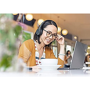 Cisco Headset 730, Wireless Dual On-Ear Bluetooth Headset with Case, USB-A HD Bluetooth Adapter, USB-A and 3.5mm Cables, Carbon Black, 1-Year Limited Liability Warranty (HS-WL-730-BUNA-C) (Renewed)