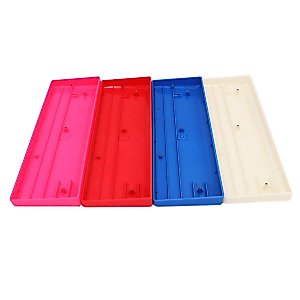 TS Keycap 60% GH60 Keyboard Plastic Shell Case for 60% Mechanical Gaming Keyboard Compatible GH60 POKER2 FACEU POK3R 60 GK61 GK64 GK66 (White)