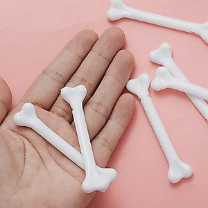 30pcs Plastic Bones Halloween Skeleton Costume Bones for Halloween Dress up Party Cosplay Ornaments Decoration Accessories