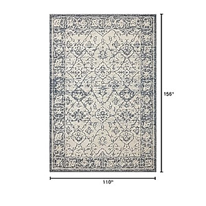 Loloi Magnolia Home by Joanna Gaines x Gigi Ivory/Blue 9'-2" x 13' Area Rug