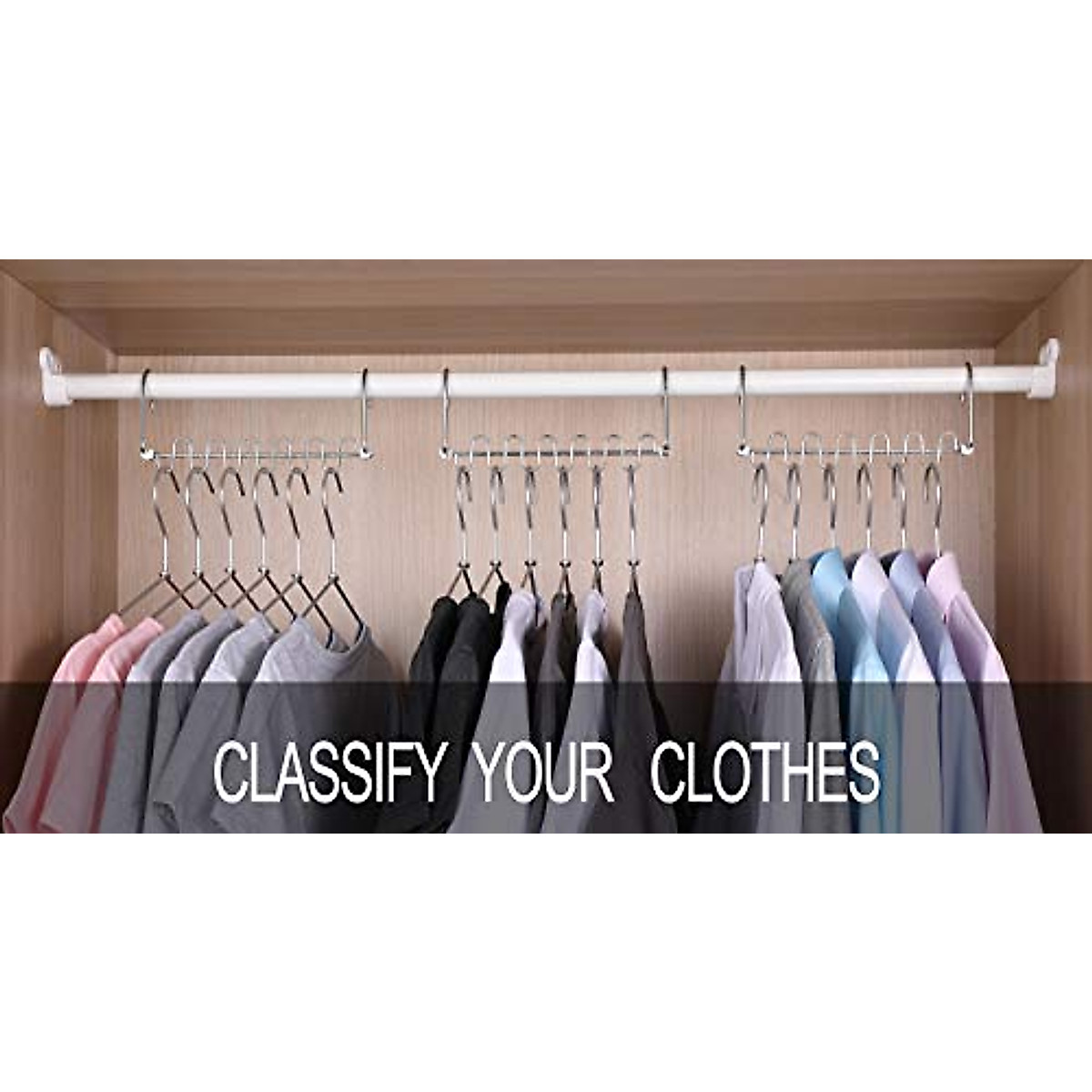 Magicool Hanger 4 Pack Update Metal Magic Cascading Hanger Space Saving Hangers Closet Organizer Clothes Organize Space Saver