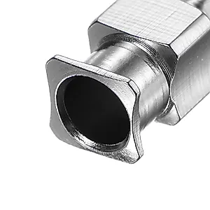 HARFINGTON 10pcs 14Gauge Stainless Steel Dispensing Needles, 1" All Metal Glue Needle Tube Blunt Tips Luer Lock for Thick Liquids, Ink, Glue, Lab Use