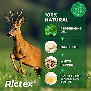 Deer Rabbit Outdoor Repellent Pouches: Deer Deterrent for Garden - Rabbit Repellent for Plants - Safely Repel Deer and Rabbit - Protect Your Yard - 12 Powerful Mint Scent Packs