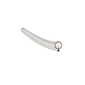 Gordon Glass Clear Vinyl Bulb Type Shower Door Seal Sweep, 3/16 inch fin Width, 3/32 inch Backing Width to use with Frameless or Framed Shower Doors, 84 inch Long
