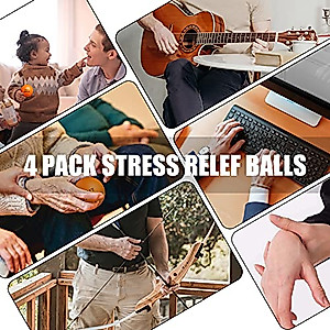 KDG Motivational Stress Balls(4 Pack) for Kids and Adults,Stress Relief Balls with Quetos to Relieve Anxiety and Manage Anger as Gift…