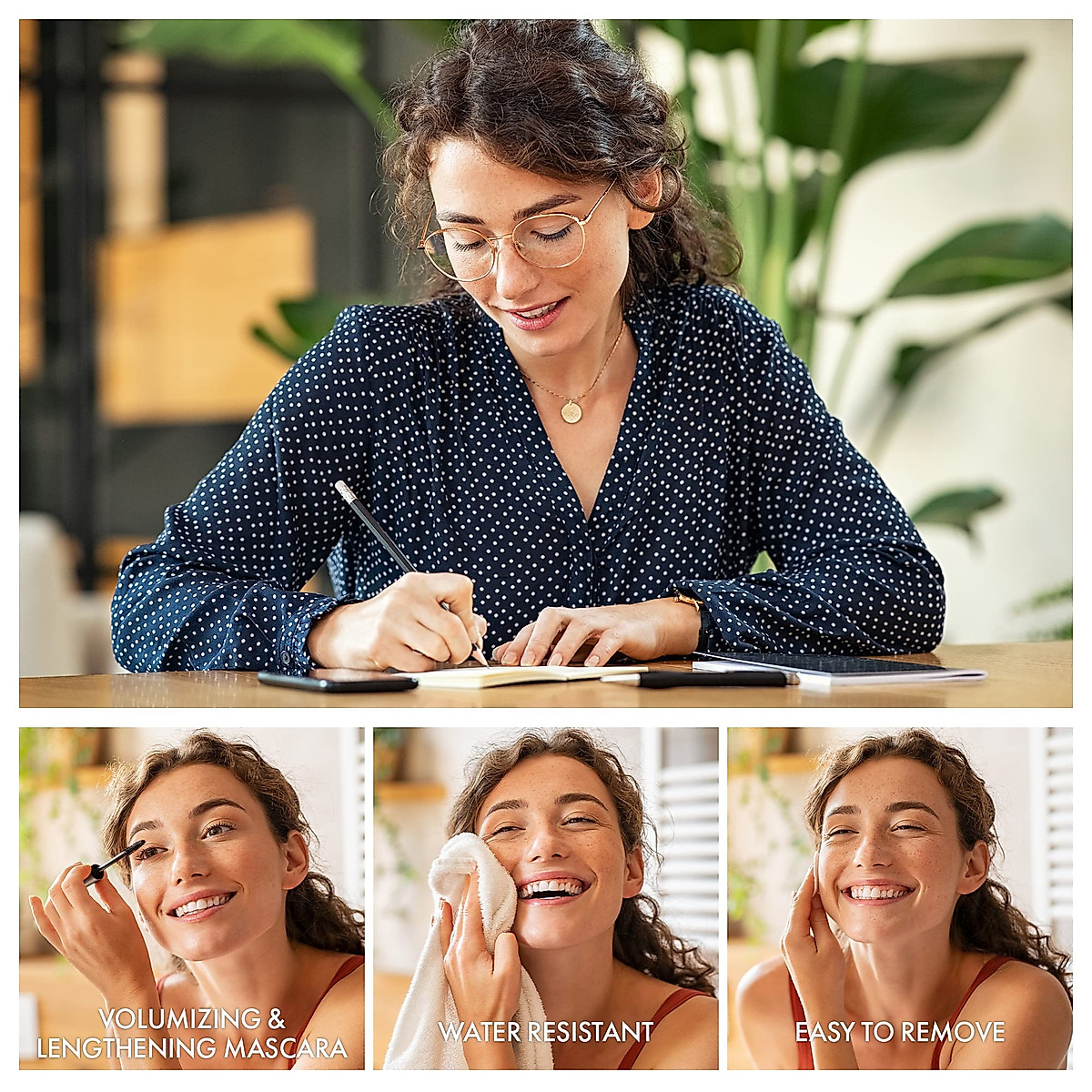 4D Fiber Mascara Eyelash Curler Kit - Lengthening, Volumizing, Smudge-proof & Water Resistant - Long Lasting & Dramatic Lash Extension Mascara - Certified Hypoallergenic & Cruelty Free Best Mascara