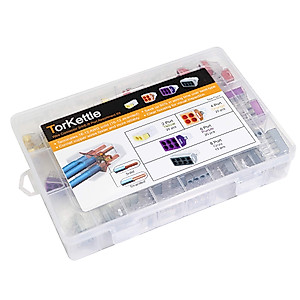 75PCS Wire Connector 2/4/6/8 Port Conductor Combination Assortment Pack for Junction Boxes