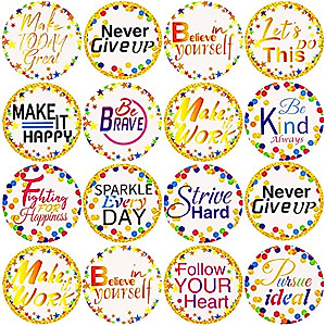 160 Pieces Confetti Positive Sayings Accents Confetti Accents Removable Confetti Stickers for School Classroom Bulletin Board Decoration Kids Room Decor (White)