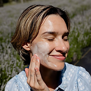 evanhealy Blue Lavender Cleansing Milk | Soothe & Calm Reactive Skin | Moisturizing Gentle Deep Clean For Sensitive Skin