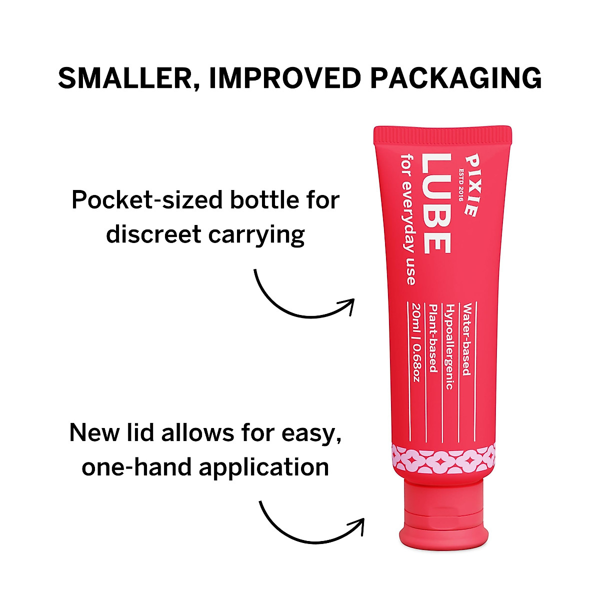 Pixie Menstrual Cup Lube - Make it Easy to Insert Your Period Cups - All Natural Water Based Lubricant - Very Useful for Menstrual Disc Users (20 ML)