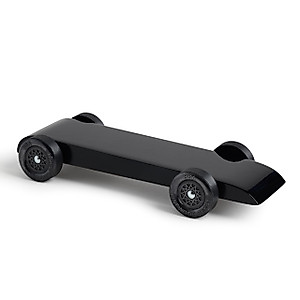 Pinewood Pro Pine Derby Car Kit with PRO Graphite - Painted and Weighted - Black Barracuda