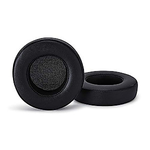 Premium Replacement Kraken 7.1 V2 Ear Pads Cushions Compatible with Razer Kraken 7.1 V2 Headset only. (Black - Round). Premium Protein Leather | High-Density Foam | Great Comfort