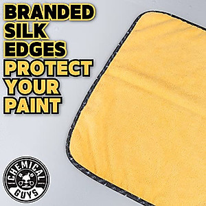 Chemical Guys MIC_506_12 Professional Grade Premium Microfiber Towels, Gold (16 Inch x 16 Inch) (Pack of 12) - Safe for Car Wash, Home Cleaning & Pet Drying Cloths