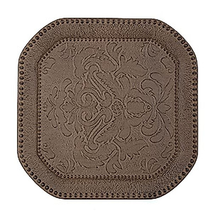 GG Collection 17-Inch Cream Ceramic Pastry Keeper With Glass Dome and Acanthus Leaf Metal Base