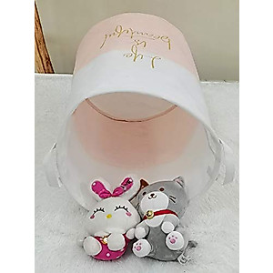 ELIVHINE Storage Baskets Waterproof Foldable Organizer Large Storage Bins for Dirty Clothes Home and Office Toy Organizer Laundry Hamper (Pink gradient)