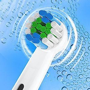 BUKURII Replacement Toothbrush Heads Compatible with Oral B Electric Toothbrushes, 4 Count, Small Round Head for Pro Series, Refills for Braun Model 3756 3757 3744 3765 4729 4731