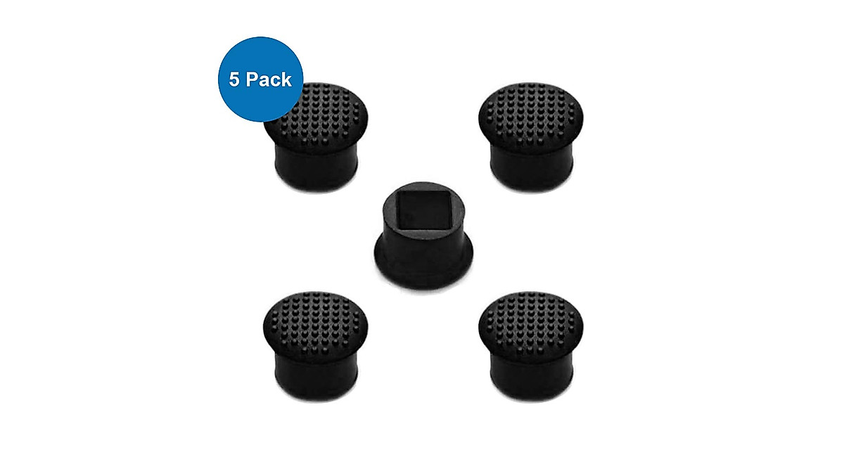 MMOBIEL 5 PCS Rubber TrackPoint Keyboard Mouse Black Cap with Soft Dome ...