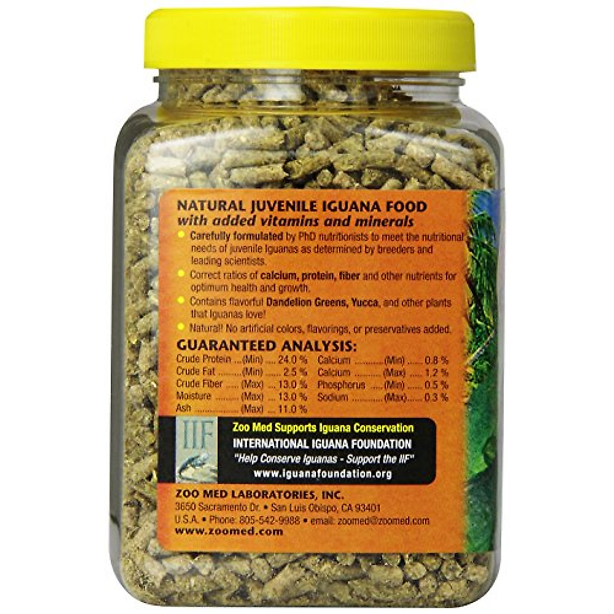 Zoo Med Laboratories Szmzm80 Iguana Juvenile Soft-Moist Pellets, 10-Ounce
